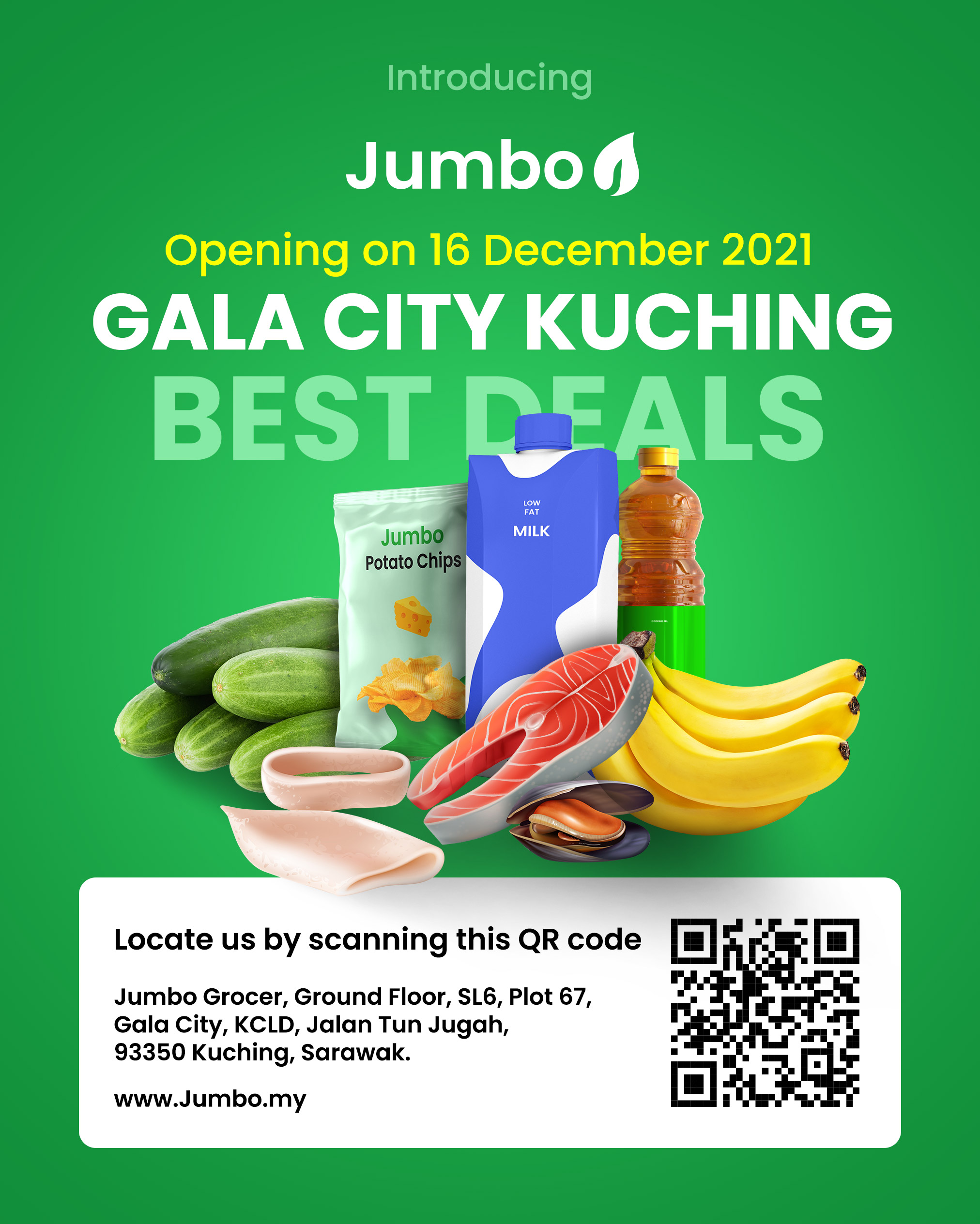 Jumbo Grocer opening first outlet in Kuching 2021 - Jumbo Grocer
